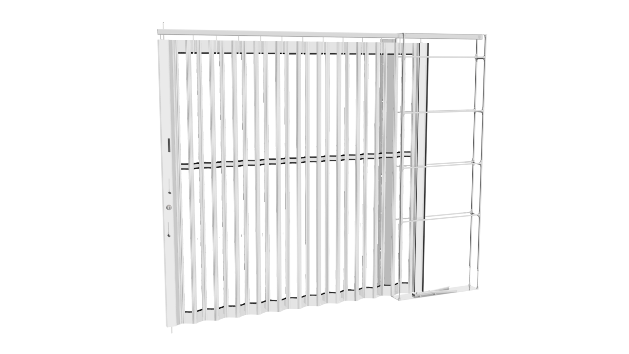 Profile Line Side-Folding Grilles | QMi Security Innovations